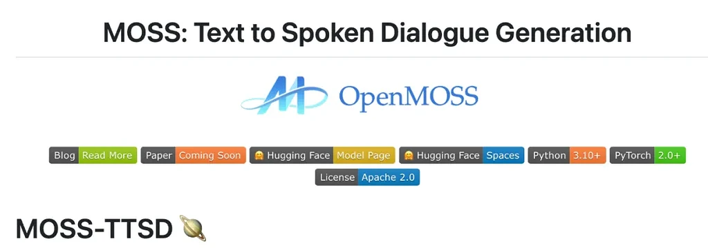 OpenMOSS发布MOSS-TTSD：百万小时数据训练，突破AI播客“恐怖谷”！ - AI资讯 - 冷月清谈
