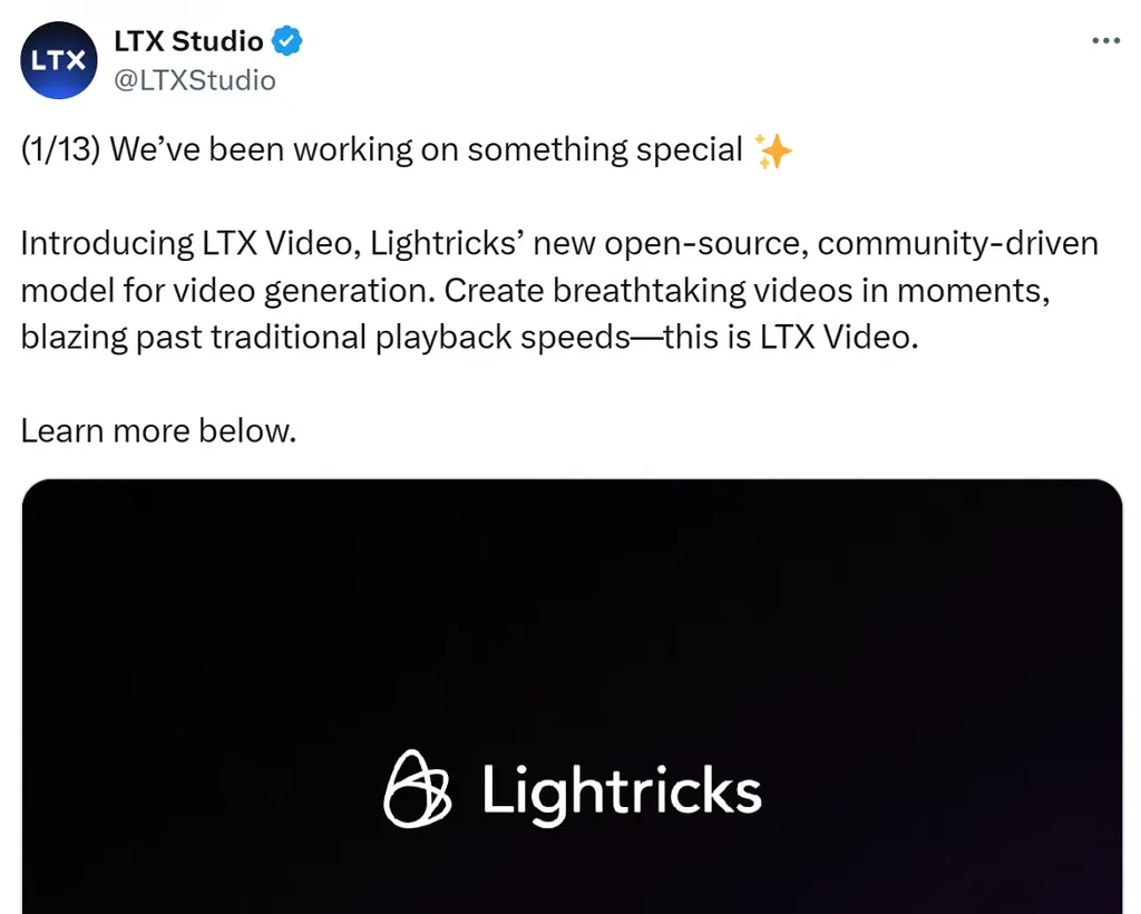 开源LTX-Video：实现实时高质量视频生成的新突破 - AI资讯 - 冷月清谈