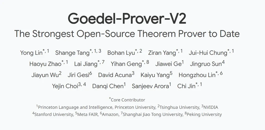 新一代开源数学定理证明模型Goedel-Prover-V2：性能超越前代SOTA - AI资讯 - 冷月清谈