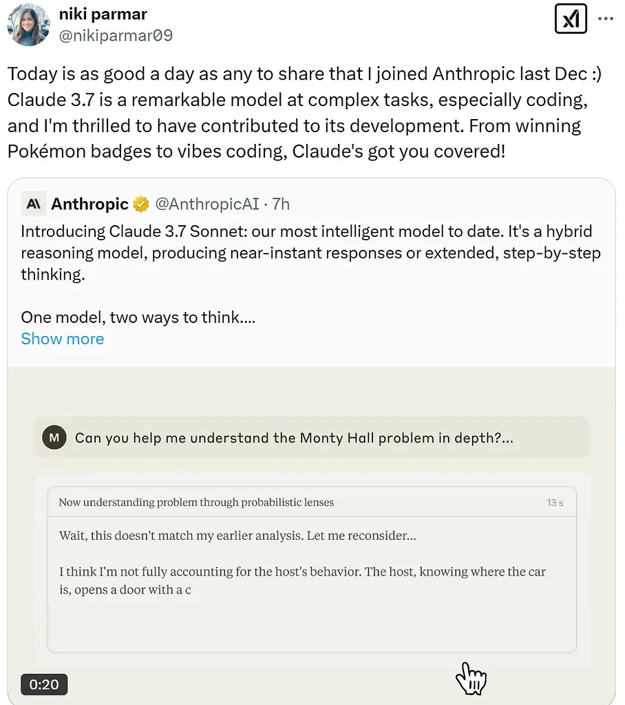 Transformer 论文作者 Niki Parmar 加入 Anthropic，参与 Claude 3.7 Sonnet 研究 - AI ...