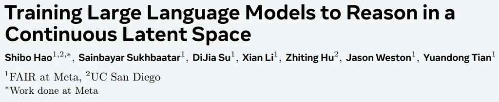 连续思维链 Coconut：LLM 推理新范式，超越传统 CoT - AI资讯 - 冷月清谈