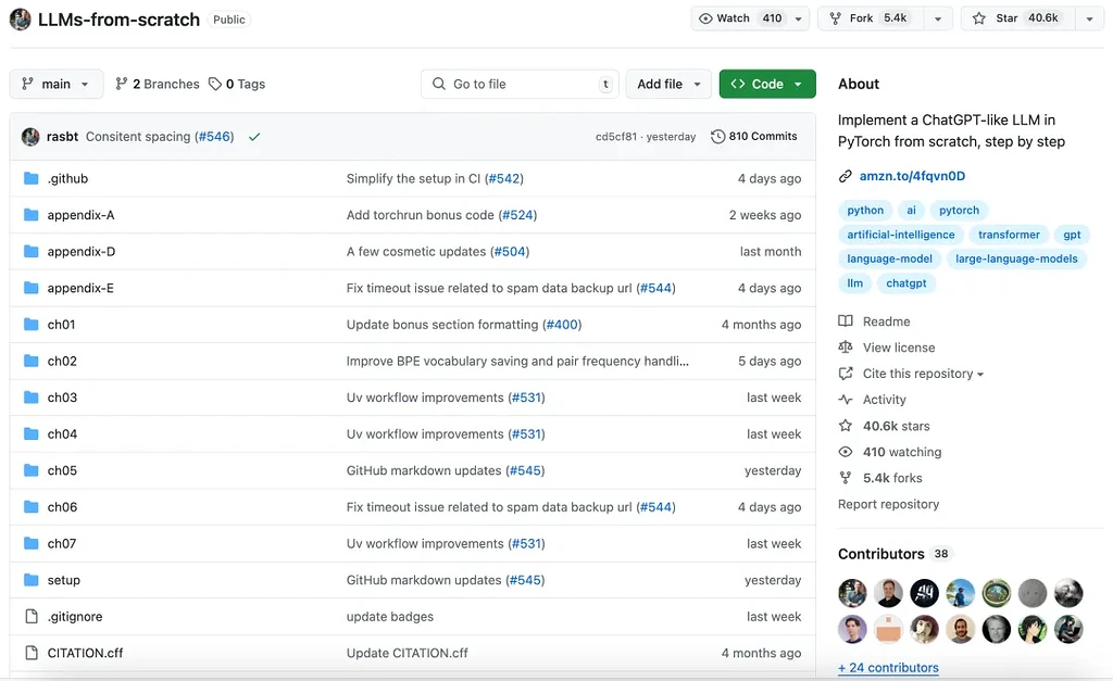 从零构建大模型：GitHub 40.6k Star项目教程，抢读版上线！ - 好书推荐 - 冷月清谈