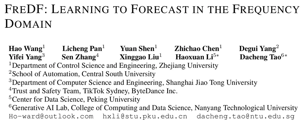 FreDF：一行代码稳定提升时间序列预测精度的新方法 - AI资讯 - 冷月清谈