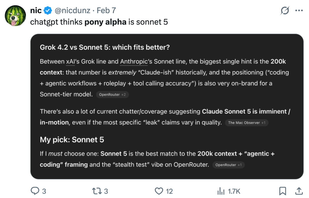 神秘模型 Pony Alpha 引爆外网，或为国产大模型新秀？ - AI资讯 - 冷月清谈